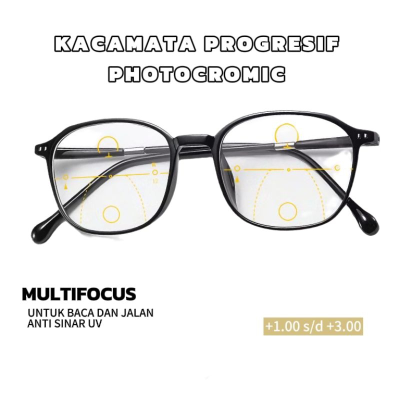Jual KACAMATA PROGRESIF PHOTOCROMIC UNTUK BACA DAN JALAN PRIA DAN ...
