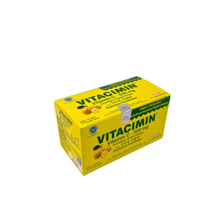 Jual VITACIMIN Vitamin C Box Kecil - 500mg Tablet Hisap Rasa Fresh ...