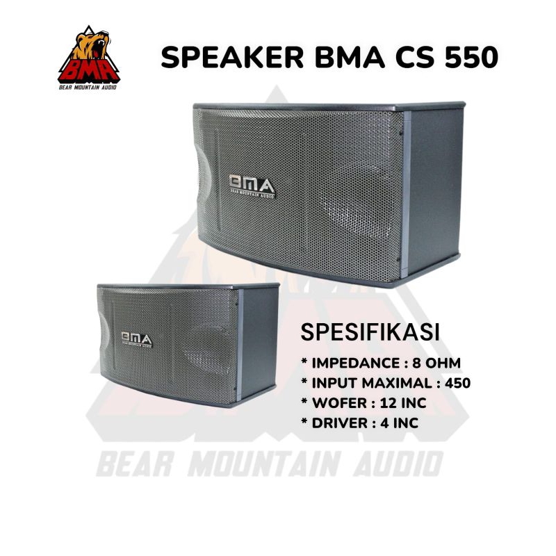 Jual SPEAKER BMA CS-550 12" PASIF ORIGINAL | Shopee Indonesia