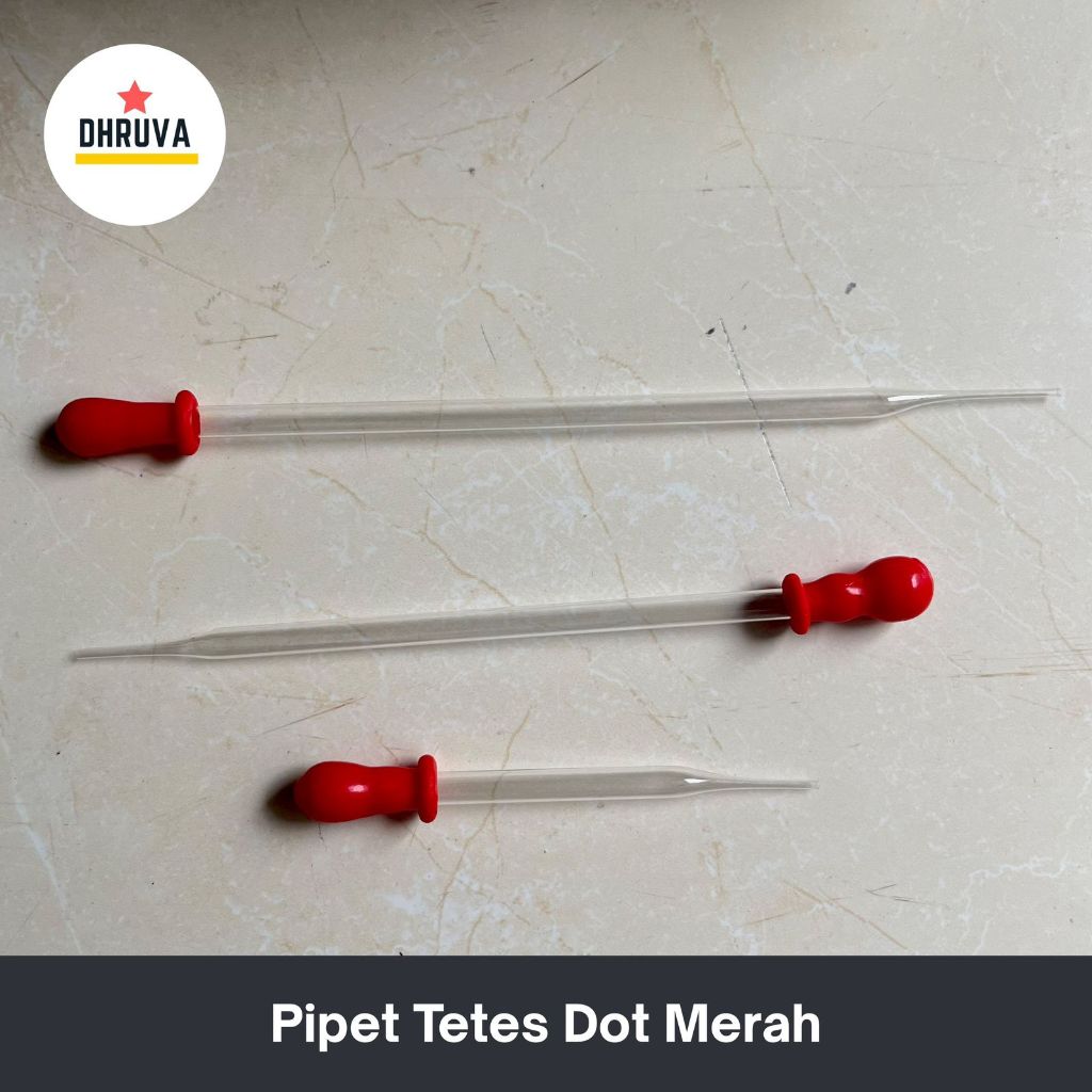 Jual Pipet Tetes Panjang 20 cm / Pipet Tetes Dot Merah / Pipet Tetes ...