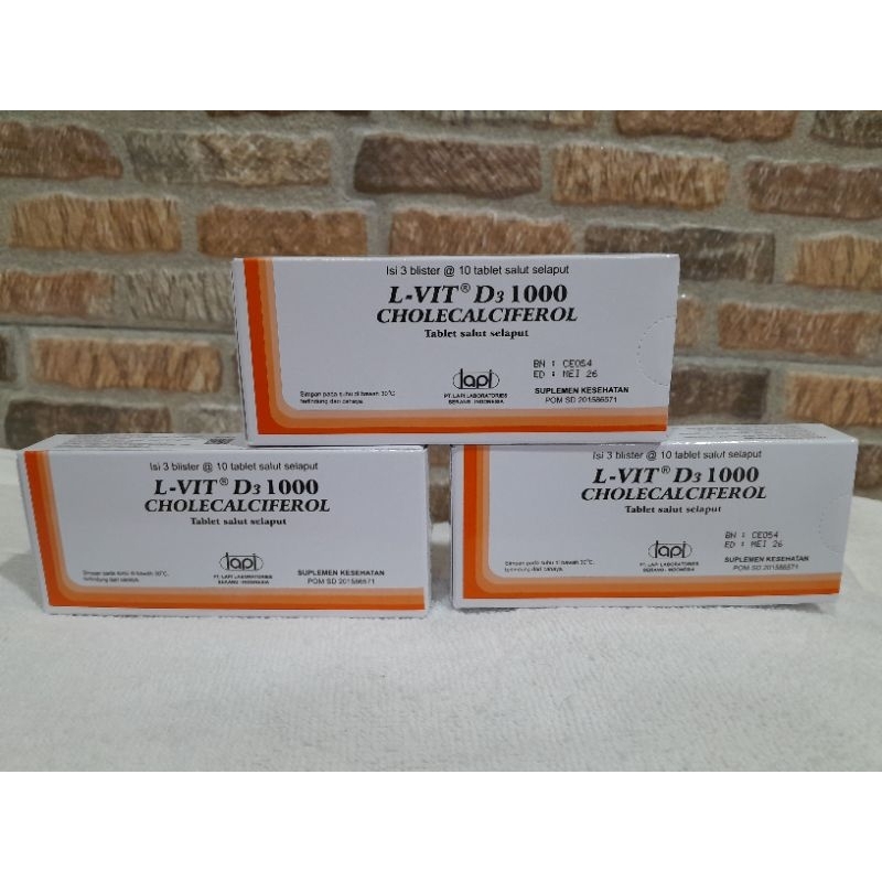 Jual L-VIT D3 1000 BOX 30 TABLET | Shopee Indonesia