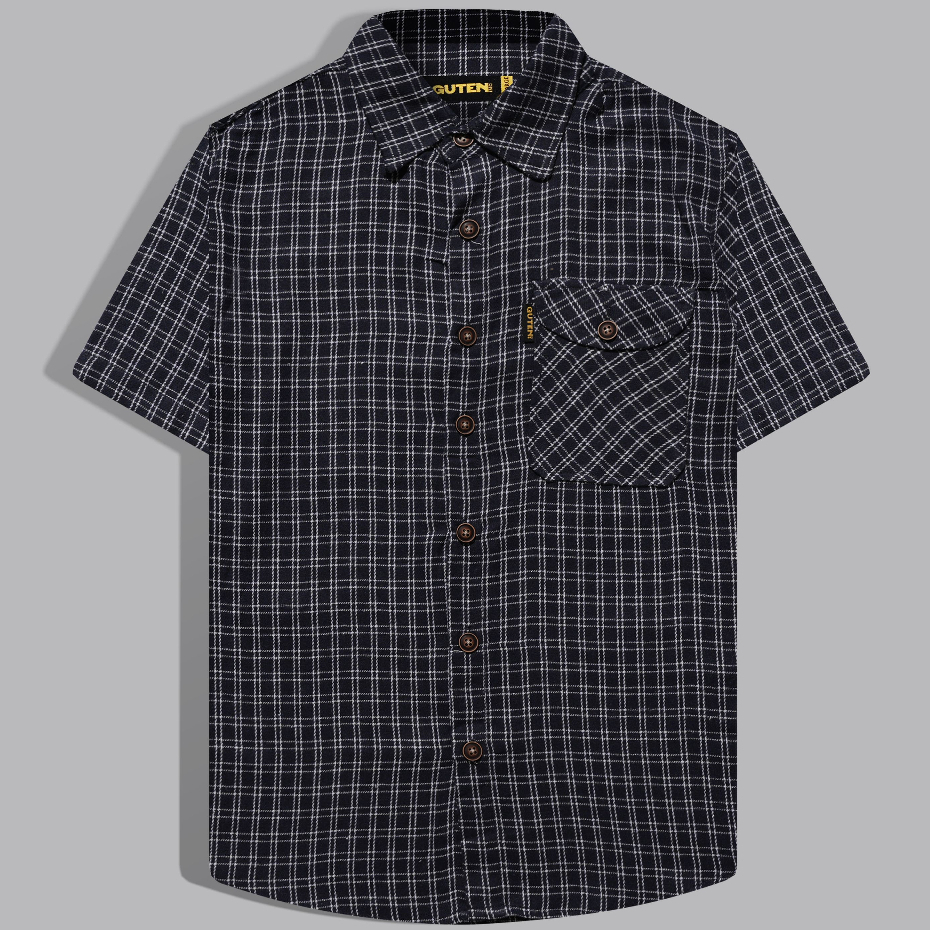 Jual Guten Inc - Kemeja Flannel FRISIK SS 7 Casual Pria Lengan Pendek ...