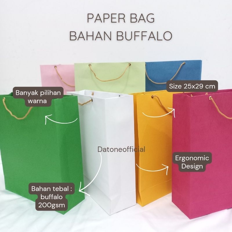 Jual paper bag | tas kertas | size 25x29 cm | Shopee Indonesia
