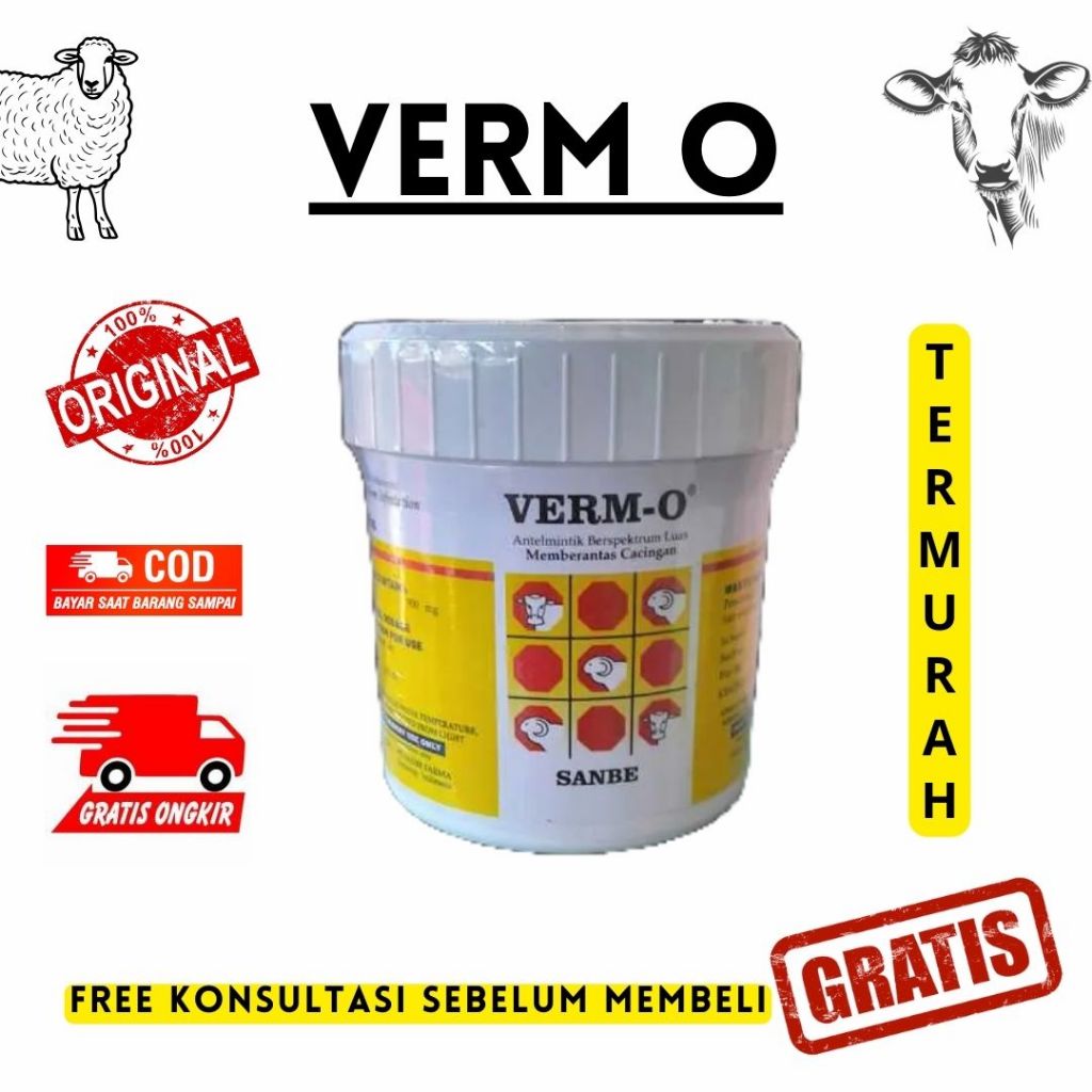 Jual VERM O BOLUS - Obat Cacing Sapi Kerbau Kuda Spektrum Luas Membasmi ...
