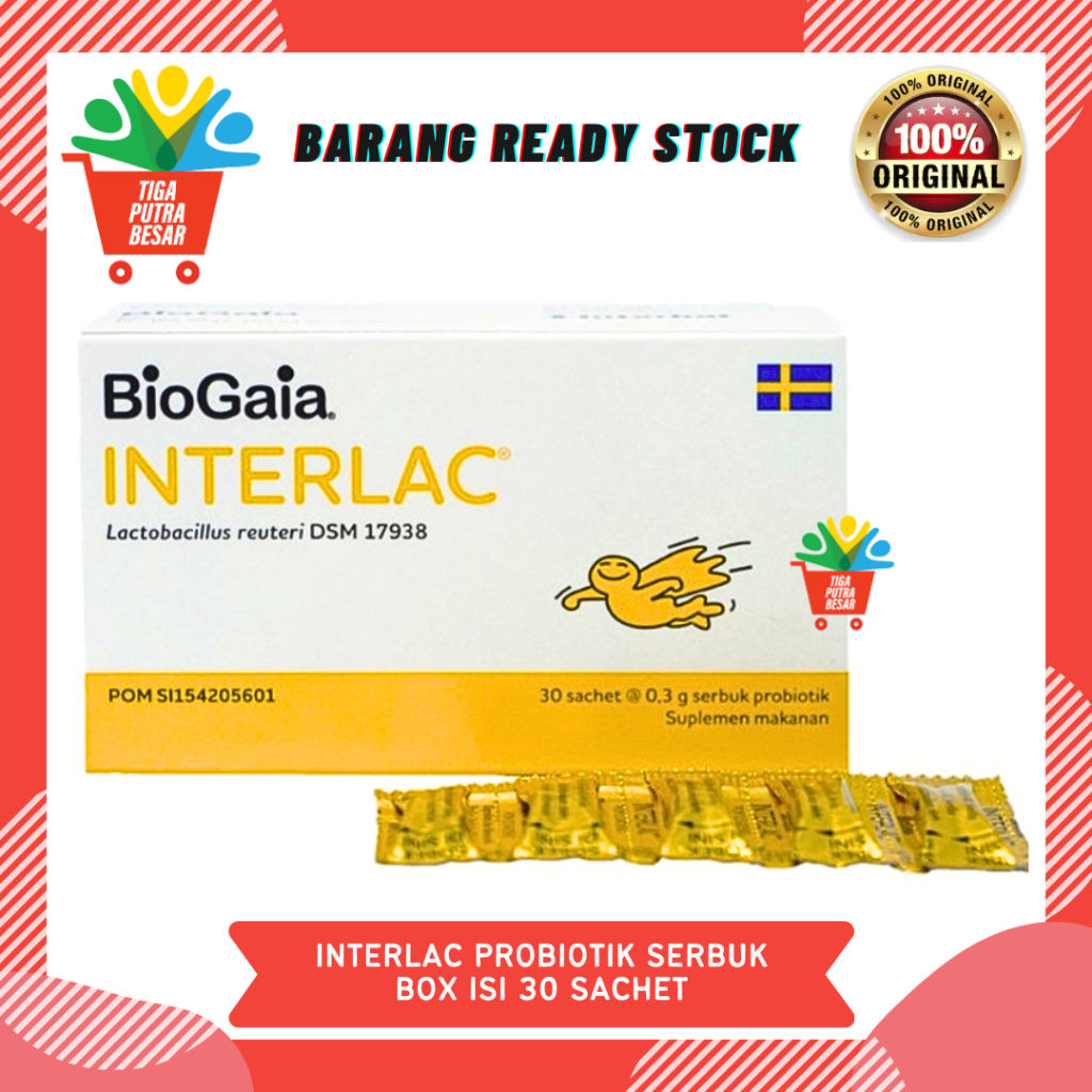 Jual INTERLAC PROBIOTIK BOX ISI 30 SACHET | Shopee Indonesia
