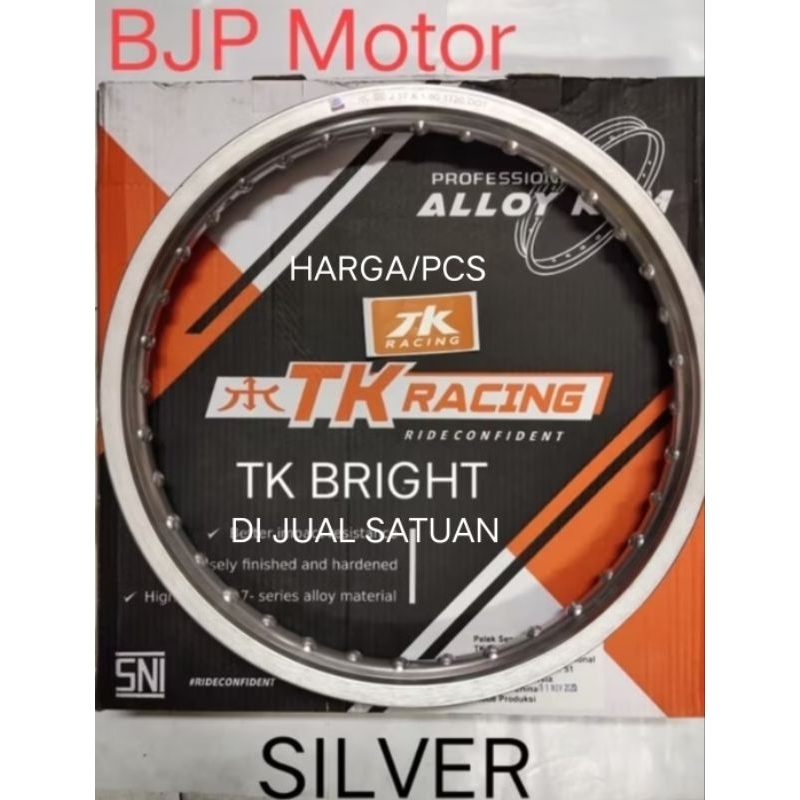 Jual Velg TK Racing Ring 17 Silver 1.20/ 1.40/ 1.60/ 1.85/ 2.15 BRIGHT ...
