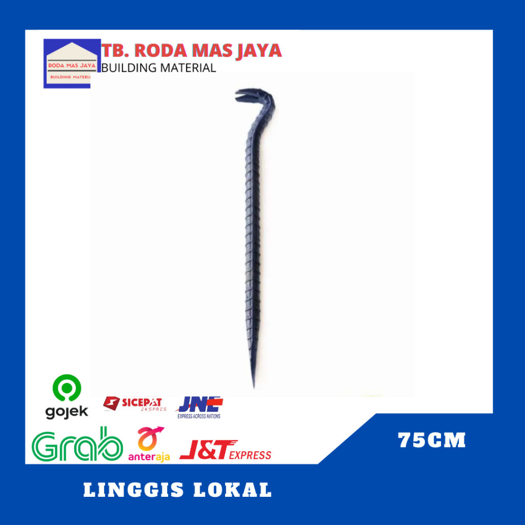 Jual Linggis Ulir/ Linggis Spiral/ Linggis Besi 7/8 Inch X 75cm ...