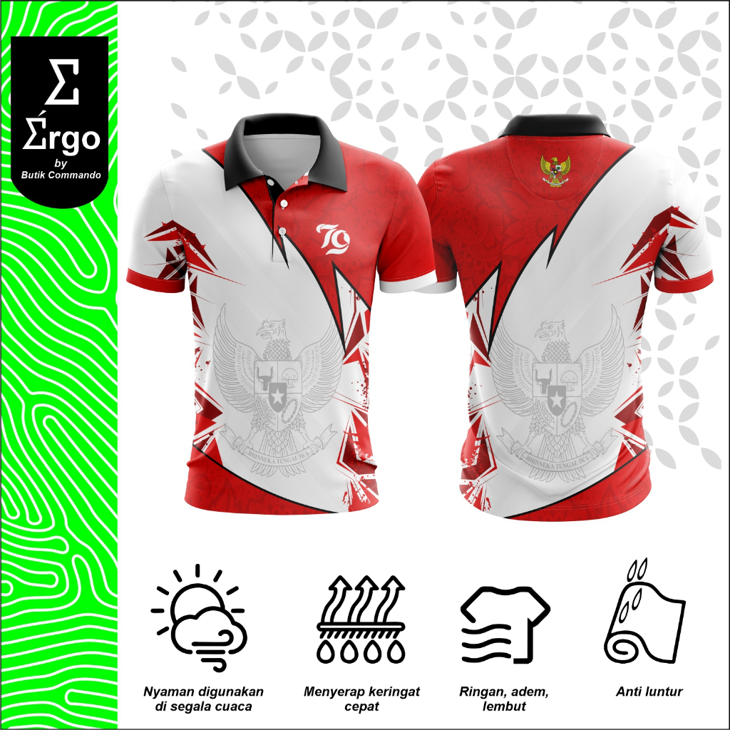 Jual Kaos Jersey Olahraga Pria Baju 17 Agustus Terbaru Kaos Dirgahayu ...