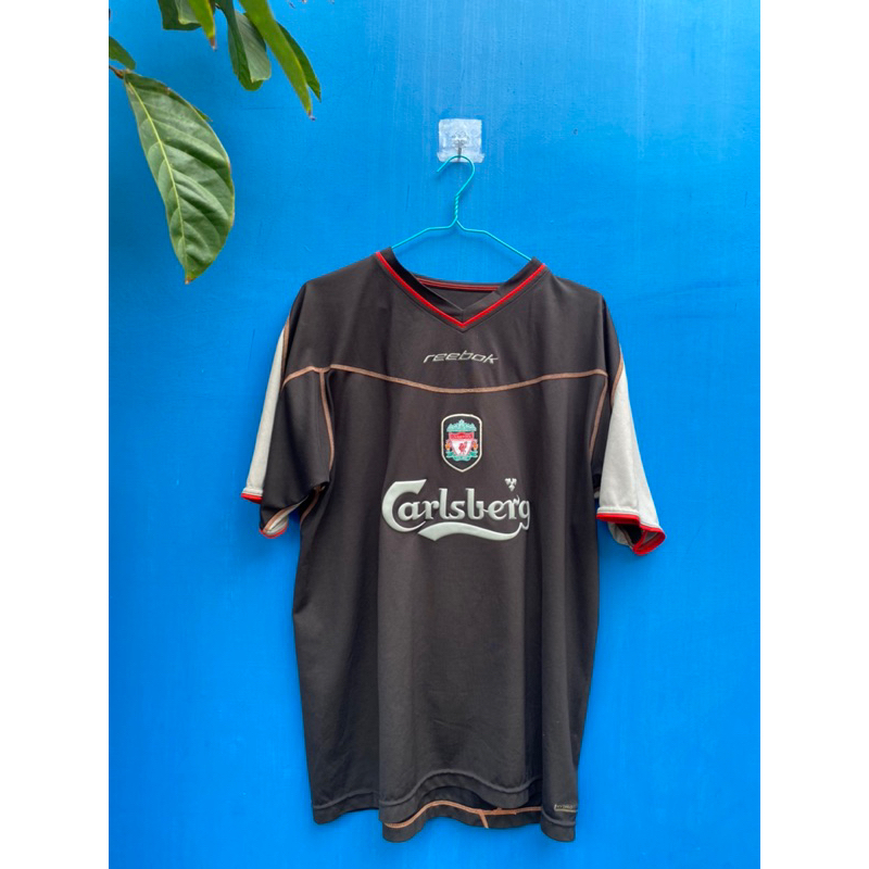 Jual Jersey Bola Original LIVERPOOL 2004 Away #HYYPIA 4 Vintage/Rare ...