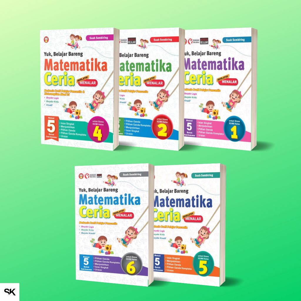 Jual Buku Yuk,Belaja Matematika Ceria SD/MI KELAS 1/2/4/5/6 Kurikulum Merdeka | Shopee Indonesia