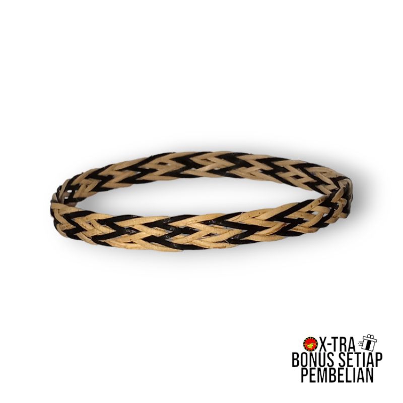 Jual Gelang Simpai 9 Single Putih Hitam Resam/Rotan Asli - Kerajinan ...