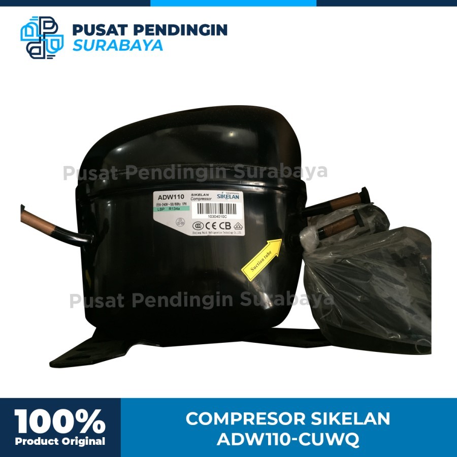 Jual Compressor Sikelan ADW 110 - R134 - Kompresor Kulkas Freezer 1/3 ...