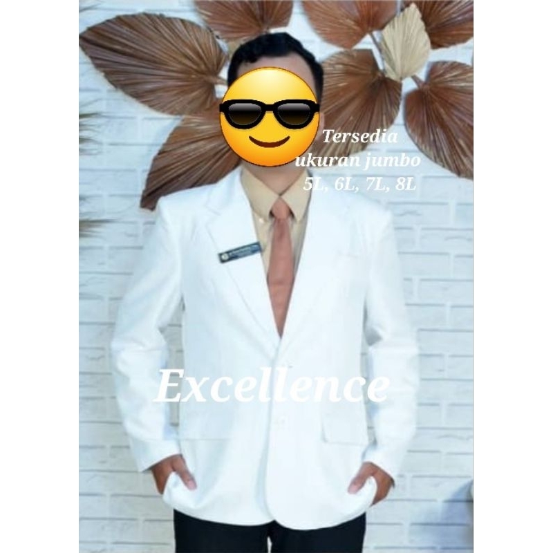 Jual Jas Apoteker Pria Premium Putih Tulang | Shopee Indonesia