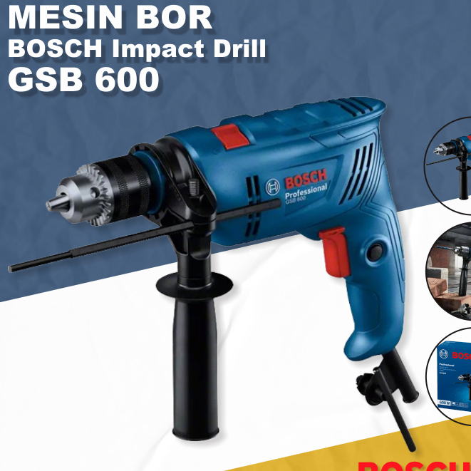 Jual BOSCH GSB 600 Impact Drill 13mm - Mesin Bor Beton 13mm Bor Tembok ...
