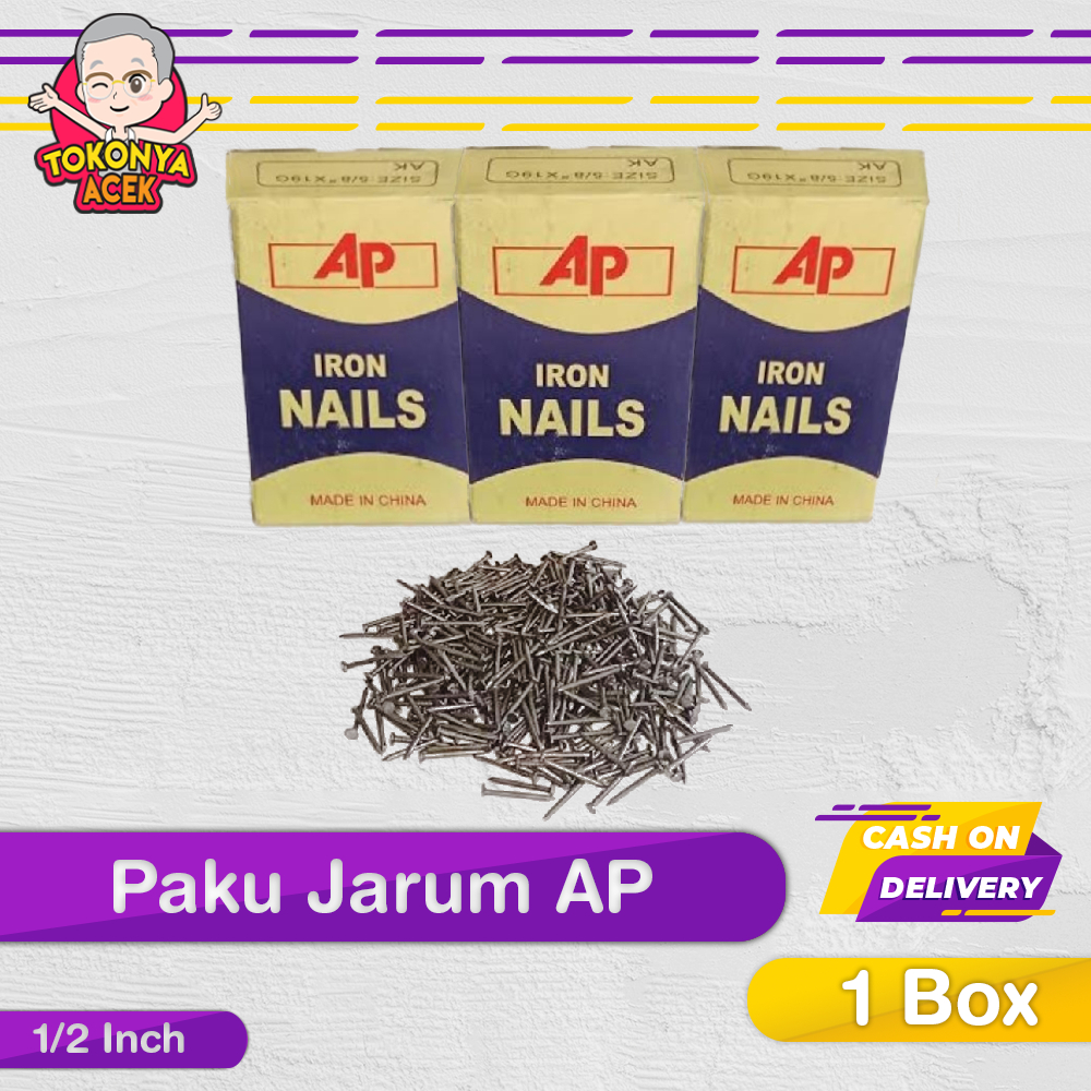 Jual Paku Jarum 1/2” AP / Paku Triplek Ada Kepala 0.5 inch / Paku Halus ...