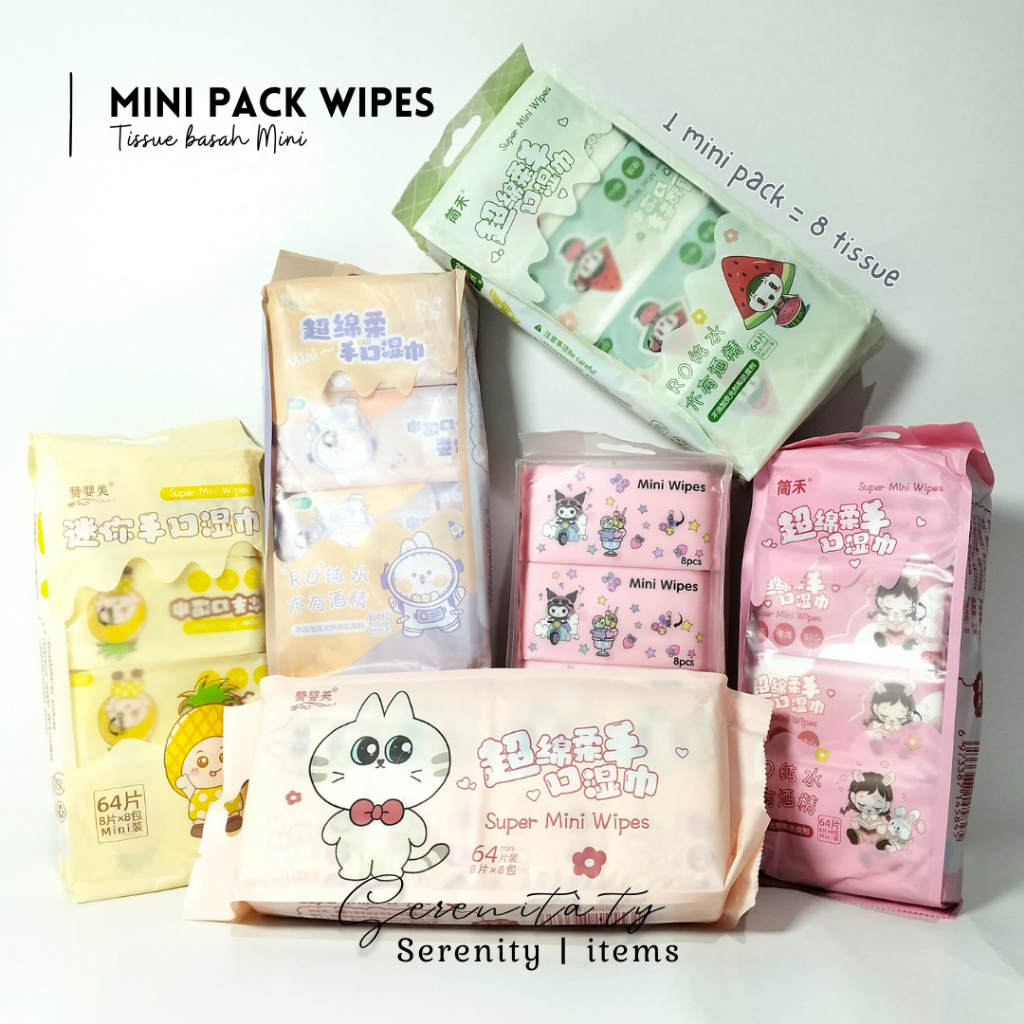 Jual SERENITA.TY Super Mini Wet Tissue | Tisu Basah Super Kecil ...