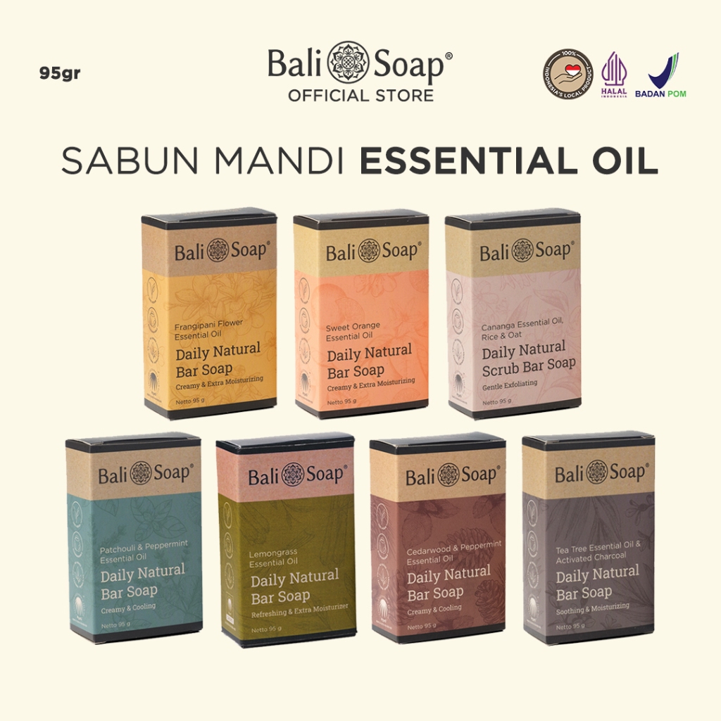 Jual Bali Soap - Sabun Mandi ESSENTIAL OIL 95gr - Sabun Batang Natural ...