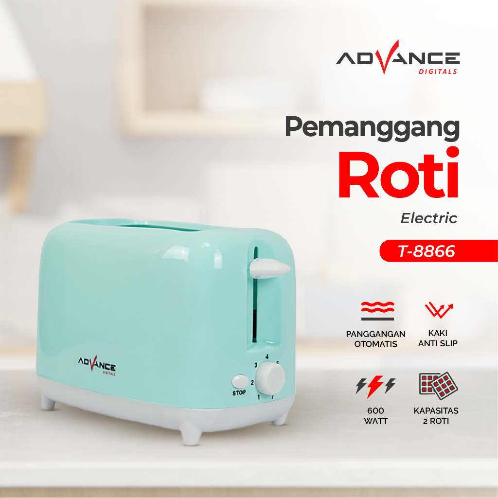 Jual Advance Toaster T-8866 Pemanggang Roti Listrik Toaster Sandwich ...