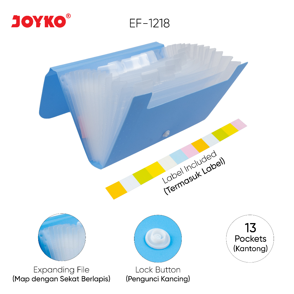 Jual JOYKO Expanding File Document Map / Dokumen Sekat 13 Pocket Giro ...