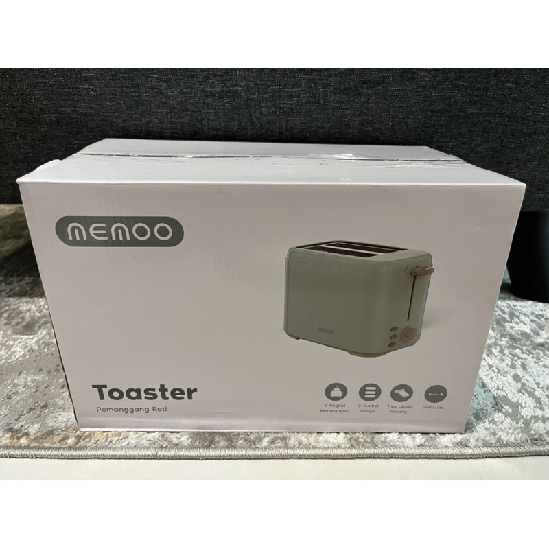 Jual Ace Memoo Toaster 2 Slice 800 Watt - Hijau Pemanggang Roti Bread ...