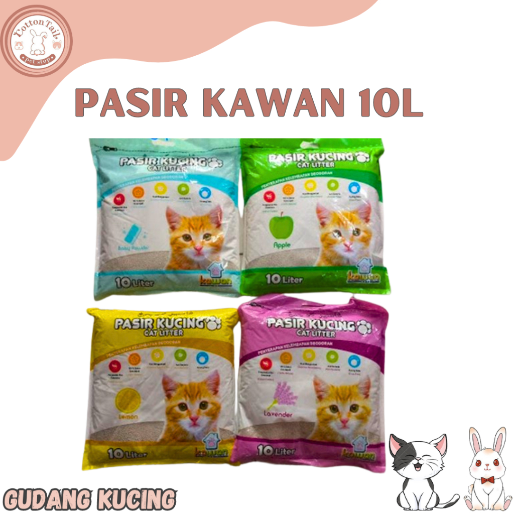 Jual OJOL Pasir Kucing KAWAN 10 Liter Pasir Wangi Gumpa KAWAN 10 L ...