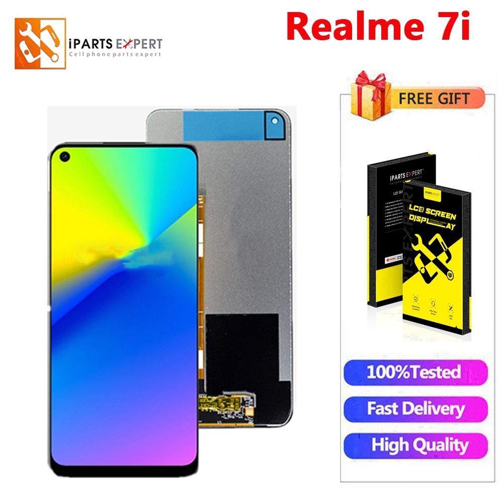 Jual IPARTSEXPERT Original LCD For Realme 7i C17 RMX2103 RMX2101 LCD ...