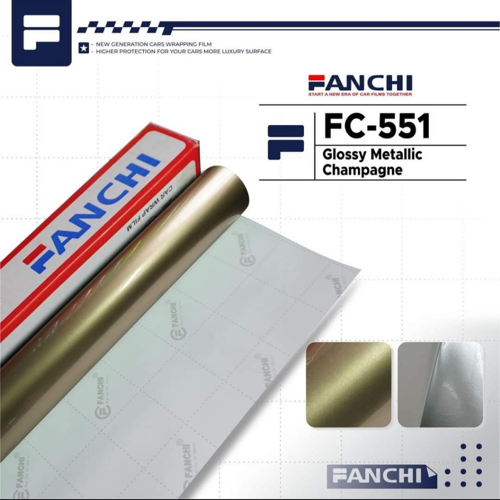 Jual Sticker Fanchi Glossy Metallic Candy Metalik Gloss SERIES Premium ...