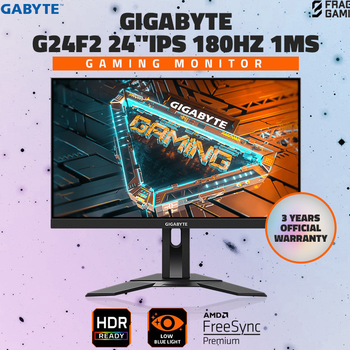 Jual Gigabyte G24F2 24" IPS FullHD 180Hz 1ms 125% sRGB Gaming Monitor ...