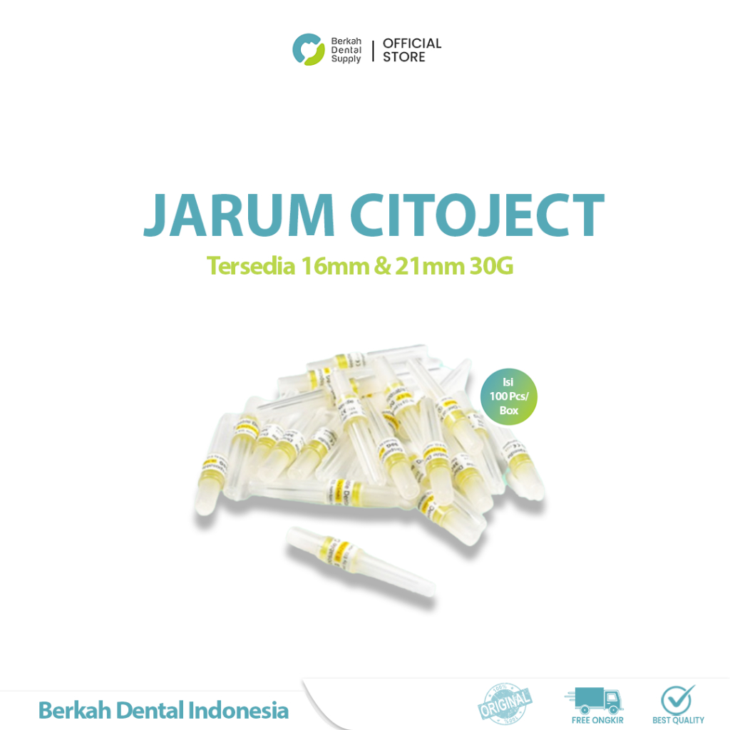 Jual Dental Needle Citoject Jarum Citoject 30G / Jarum Citoject / Jarum ...