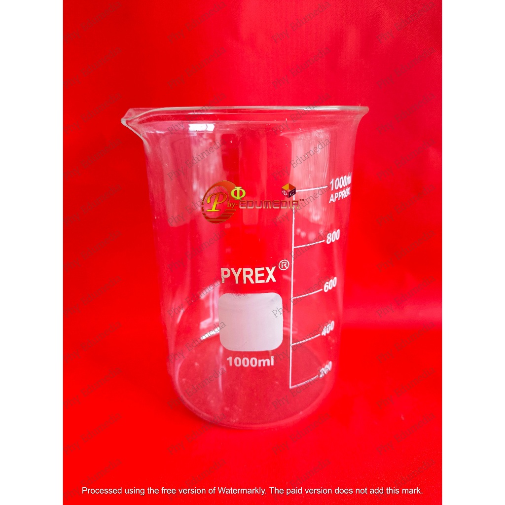 Jual Beaker / Beaker 1000ml PYREX / Beaker Glass 1000ml / Gelas Kimia 1000ml PYREX | Shopee ...