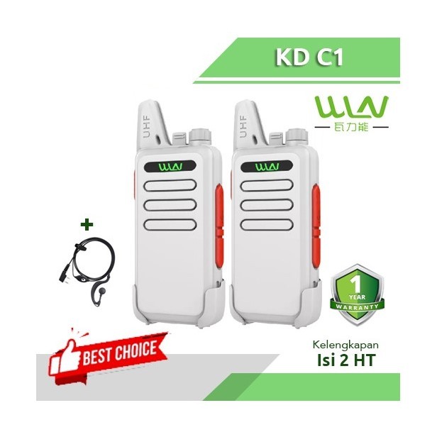 Jual HT WLN KD C1 WARNA PUTIH ISI 2 UNIT TERMASUK HEADSET | Shopee ...