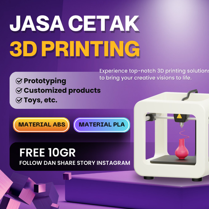 Jual Cetak 3D Print ABS PLA, Custom 3D printing | Shopee Indonesia