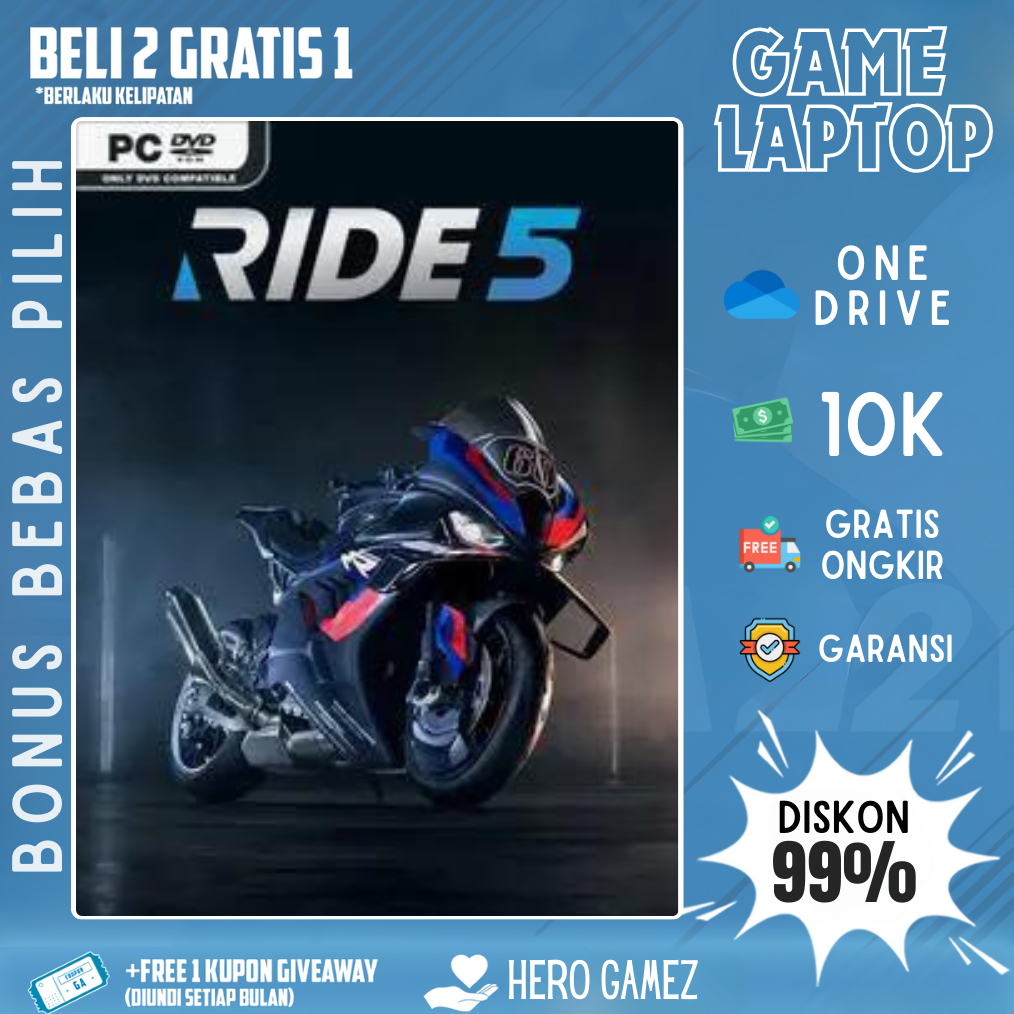 Jual RIDE 5 - LINK DOWNLOAD - GAME PC - GAME LAPTOP - GAME OFFLINE | Shopee Indonesia