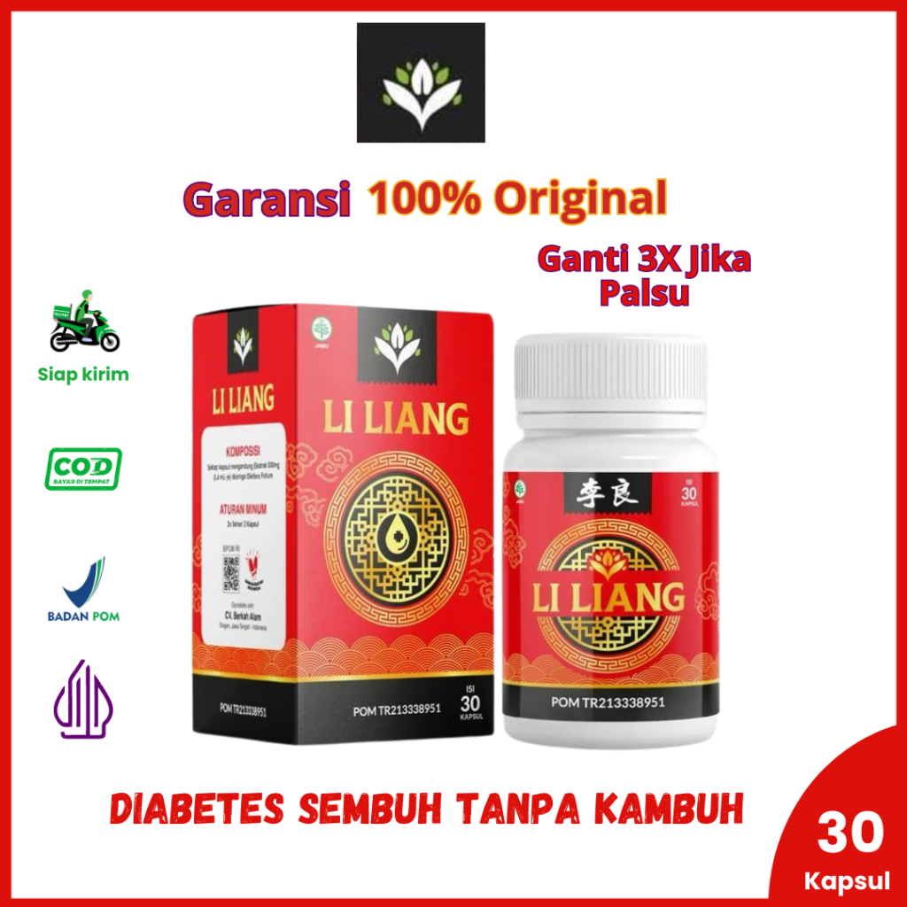 Jual Li Liang Obat Herbal Cina Diabetes Gula darah Kencing Manis ...