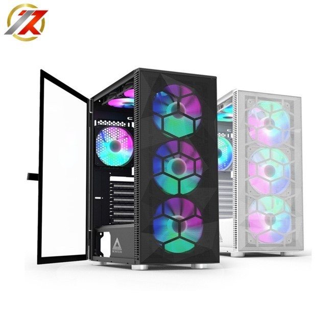Jual CASING MONTECH X3 MESH ATX - Tempered Glass Case Free 6 Fan ...
