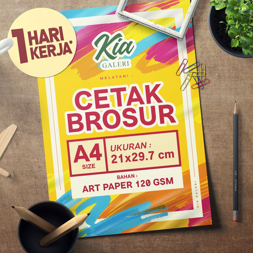 Jual Cetak Brosur A4 2 sisi Art Paper 120 | Shopee Indonesia