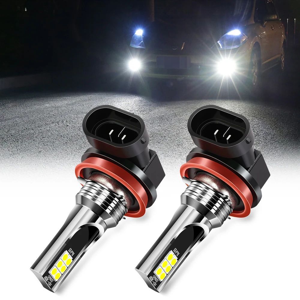 Jual 1Pcs Lampu LED Putih H11 H4 Two Color 24SMD untuk Headlight / Fog lamp Mobil Lampu Depan ...