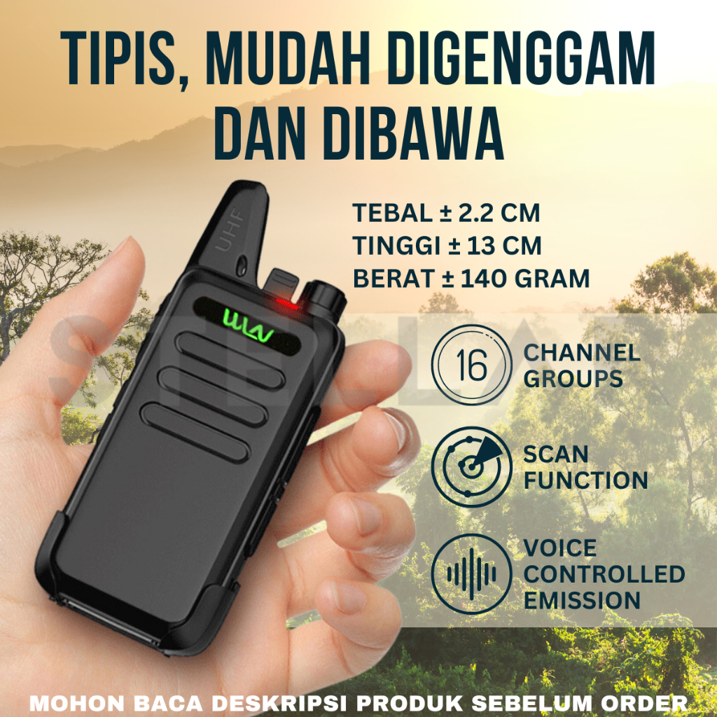 Jual Bottom top - WLN Walkie Talkie Full Set UHF KD C1 7 Hari Garansi ...
