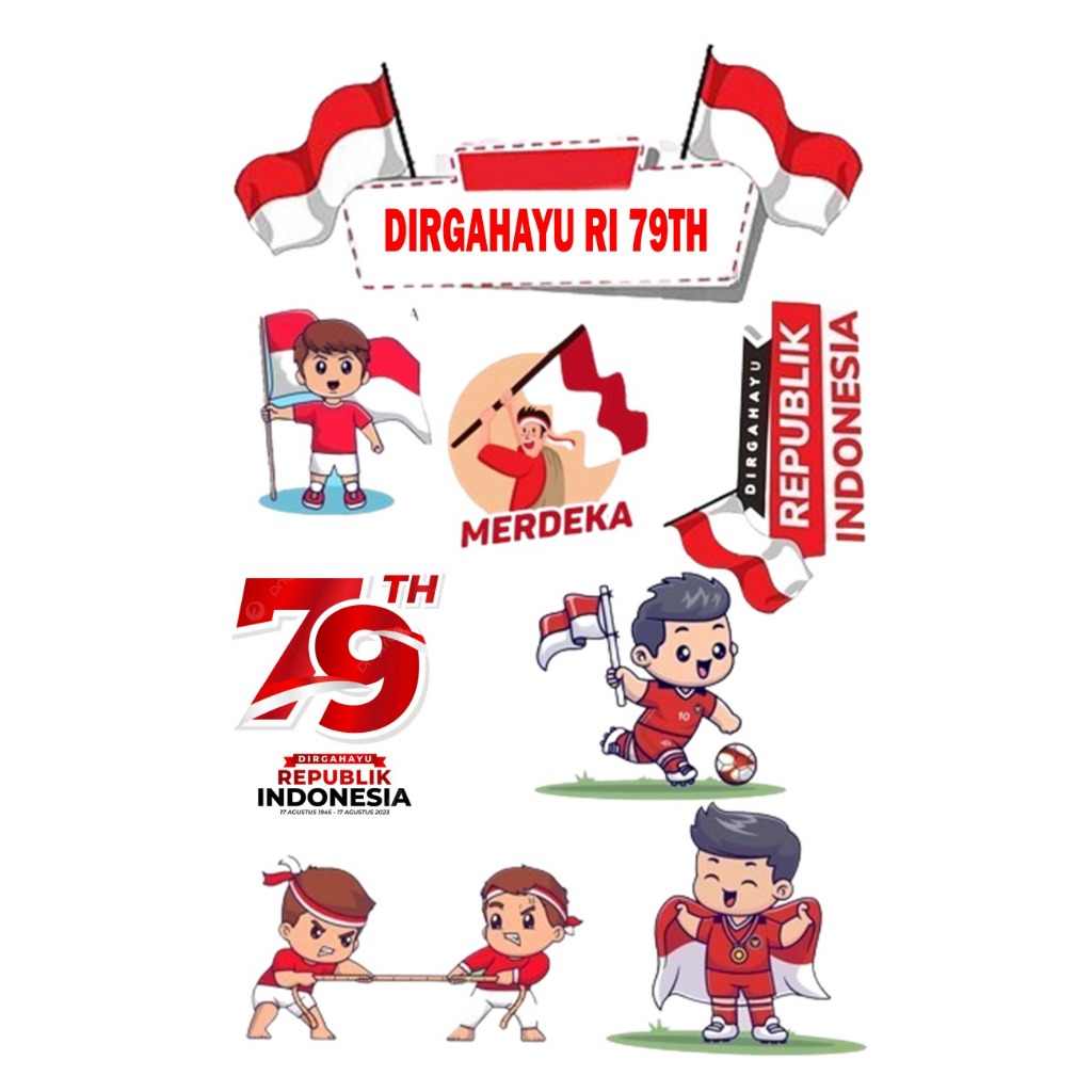 Jual Topper Tema KEMERDEKAAN RI Custom / Hiasan TUMPENG Tema 17 Agustus ...