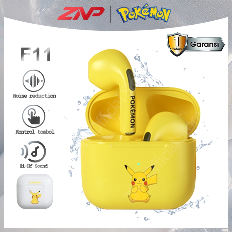 Jual ZNP X Pokémon Pikachu F11( FX-951B) TWS Wireless Bluetooth Headset ...