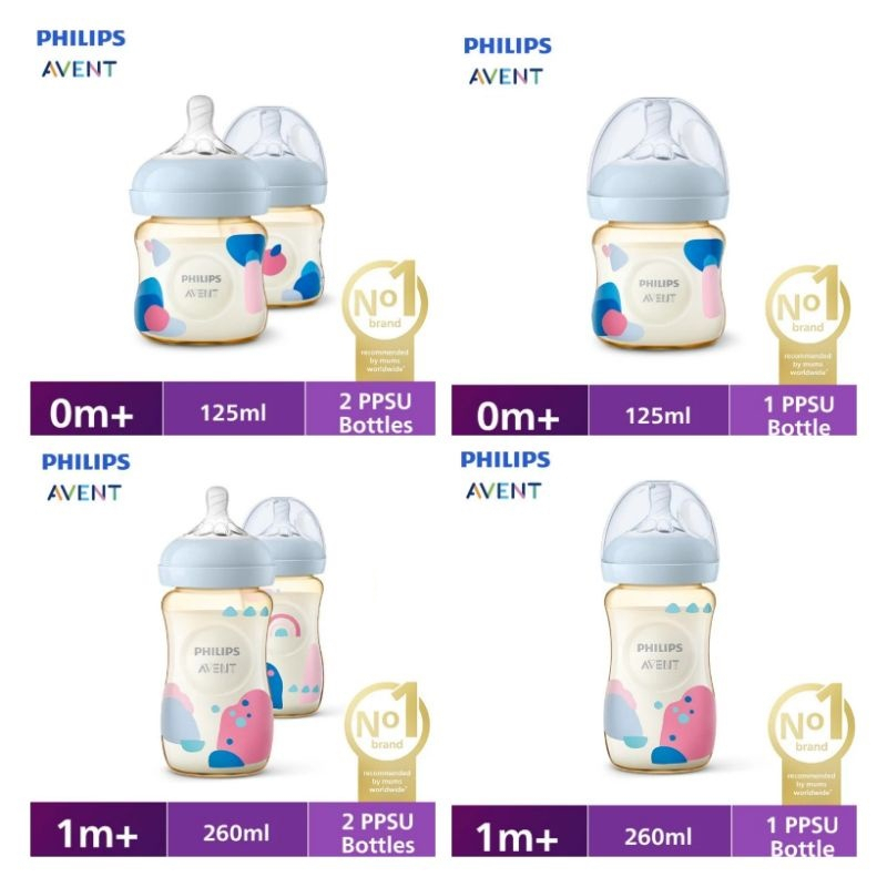 Jual Philips Avent Botol Susu Natural PPSU 125ml 260ml Single / Twin ...