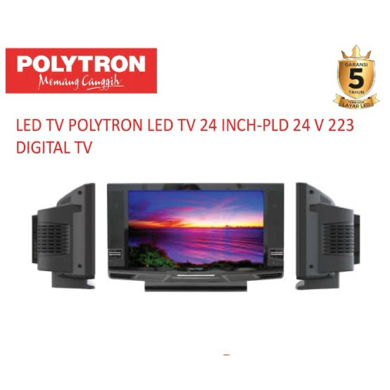 Jual DIGITAL TV 24INCH POLYTRON SEMI TABUNG TV LED POLYTRON 24 INCH ...