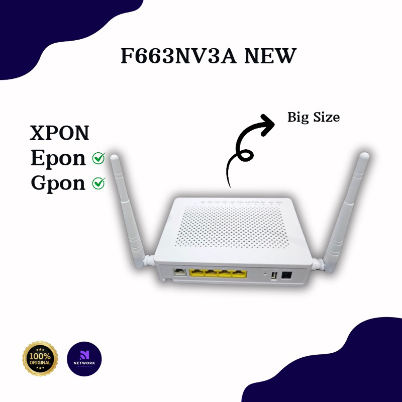 Jual F663NV3A NEW big size xpon epon/gpon support omci | Shopee Indonesia