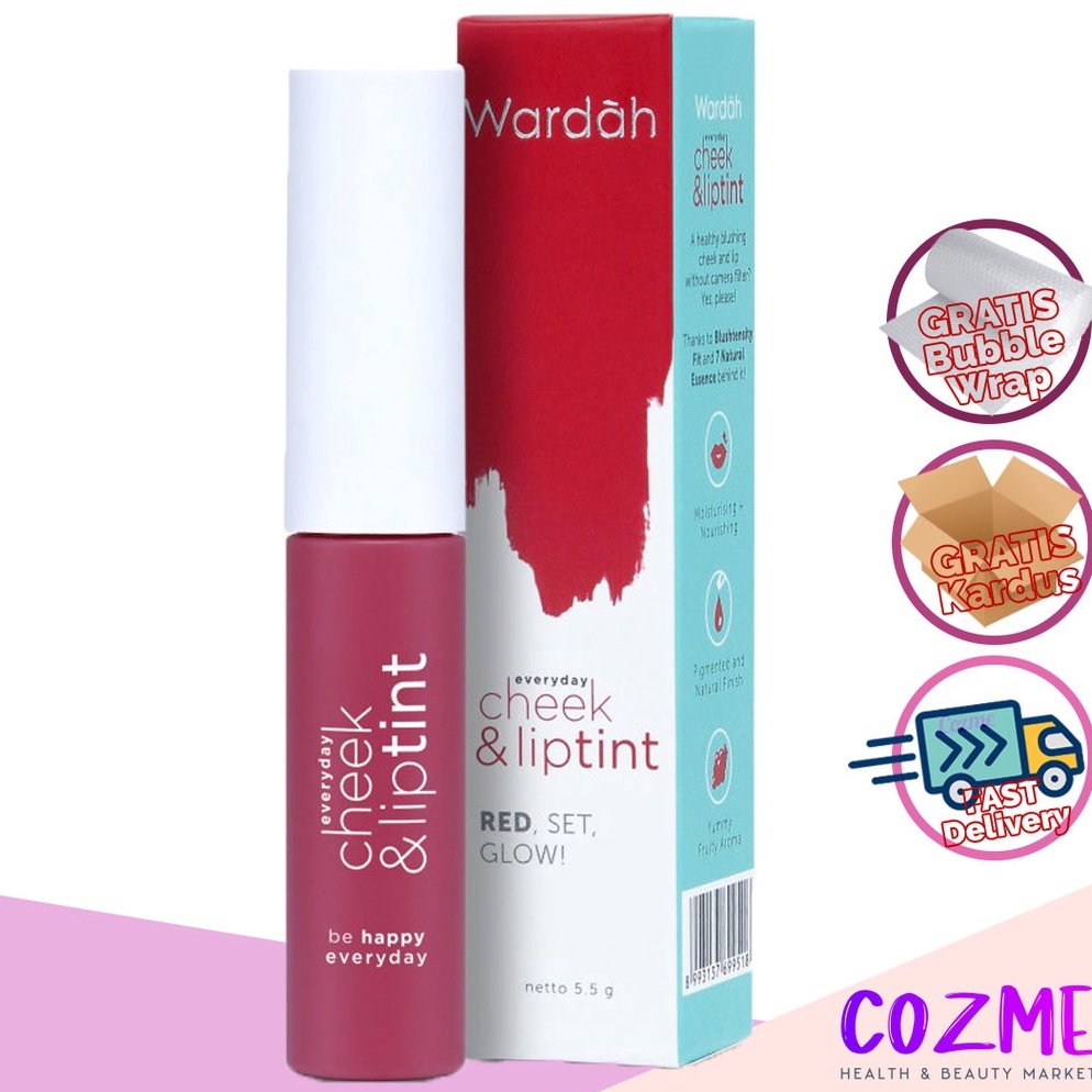 Jual KODE V5S WARDAH Everyday Cheek Lip Tint | Shopee Indonesia
