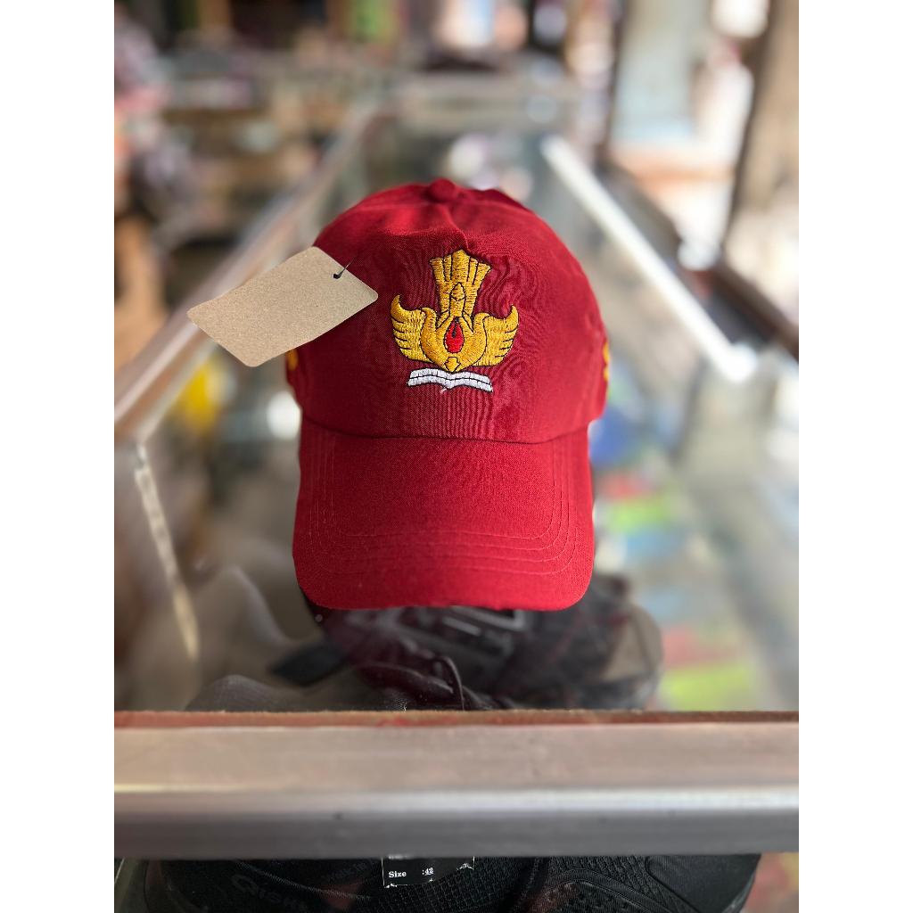 Jual Topi Sekolah SD SMP Topi Sekolah Seragam Sekolah Logo Bordir ...