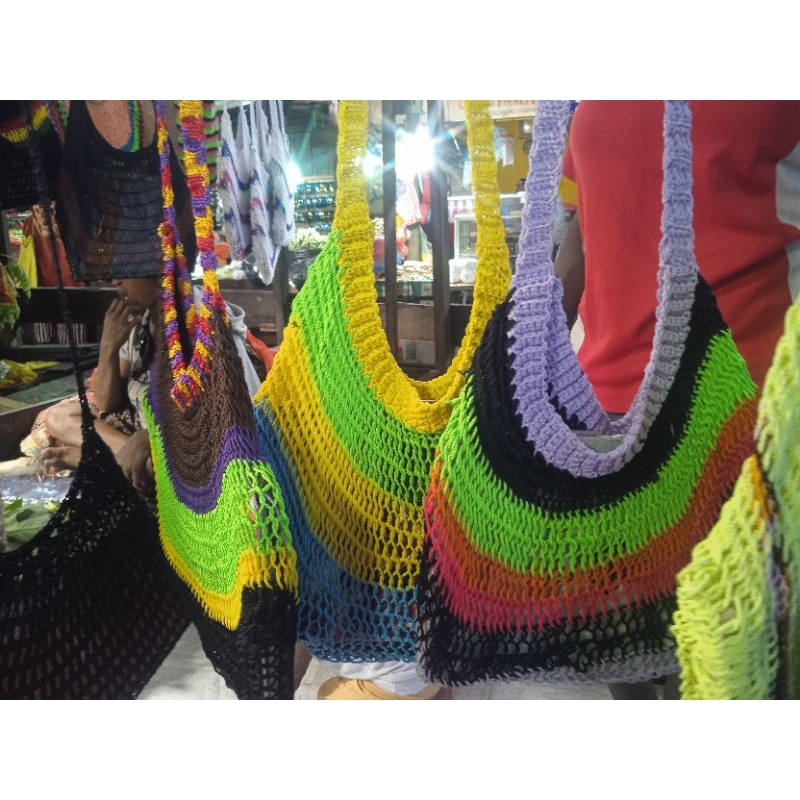Jual Tas noken Papua /tas selempang /tas noken original warna random ...