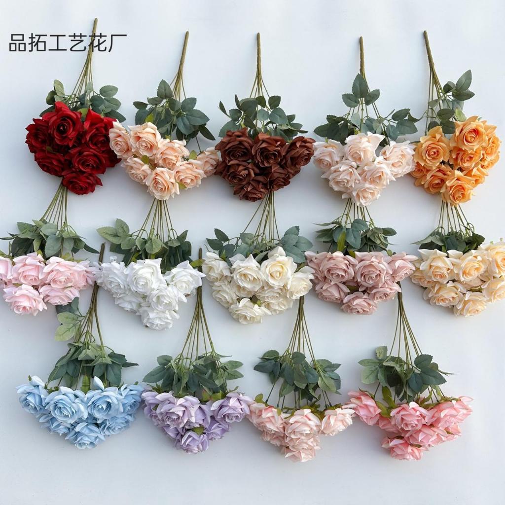 Jual SUPPLYFLORIST - BUNGA MAWAR PASTEL 9 KUNTUM PREMIUM / BUNGA ...