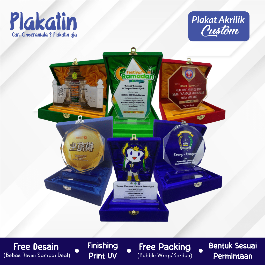 Jual Plakat Akrilik Custom / Trophy Akrilik / Plakat Akrilik Foto ...
