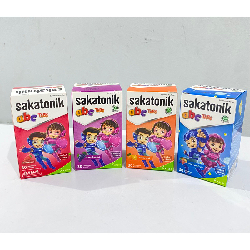 Jual SAKATONIK ABC TAB ISI 30 TABLET MULTIVITAMIN ANAK VITAMIN | Shopee ...