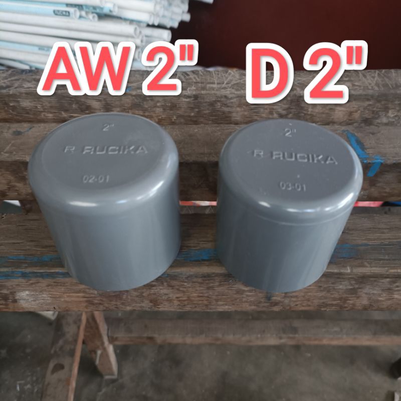 Jual Dop Cap Rucika AW atau D 2" Inch / Tutup Pipa PVC Murah | Shopee ...